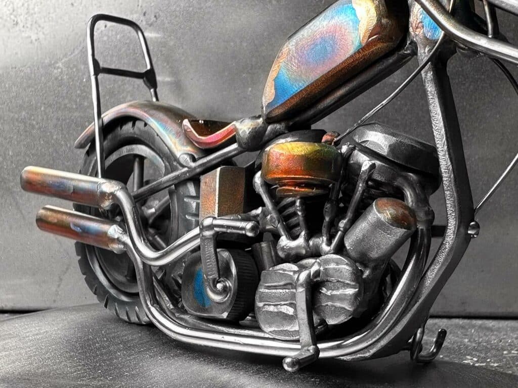 Bike #201 '63 Panhead Chopper Sculpture - Brown Dog Welding - Josh Welton