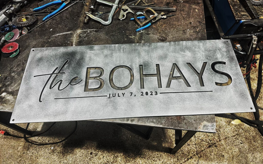 Custom Metal Signs - Brown Dog Welding - Josh Welton